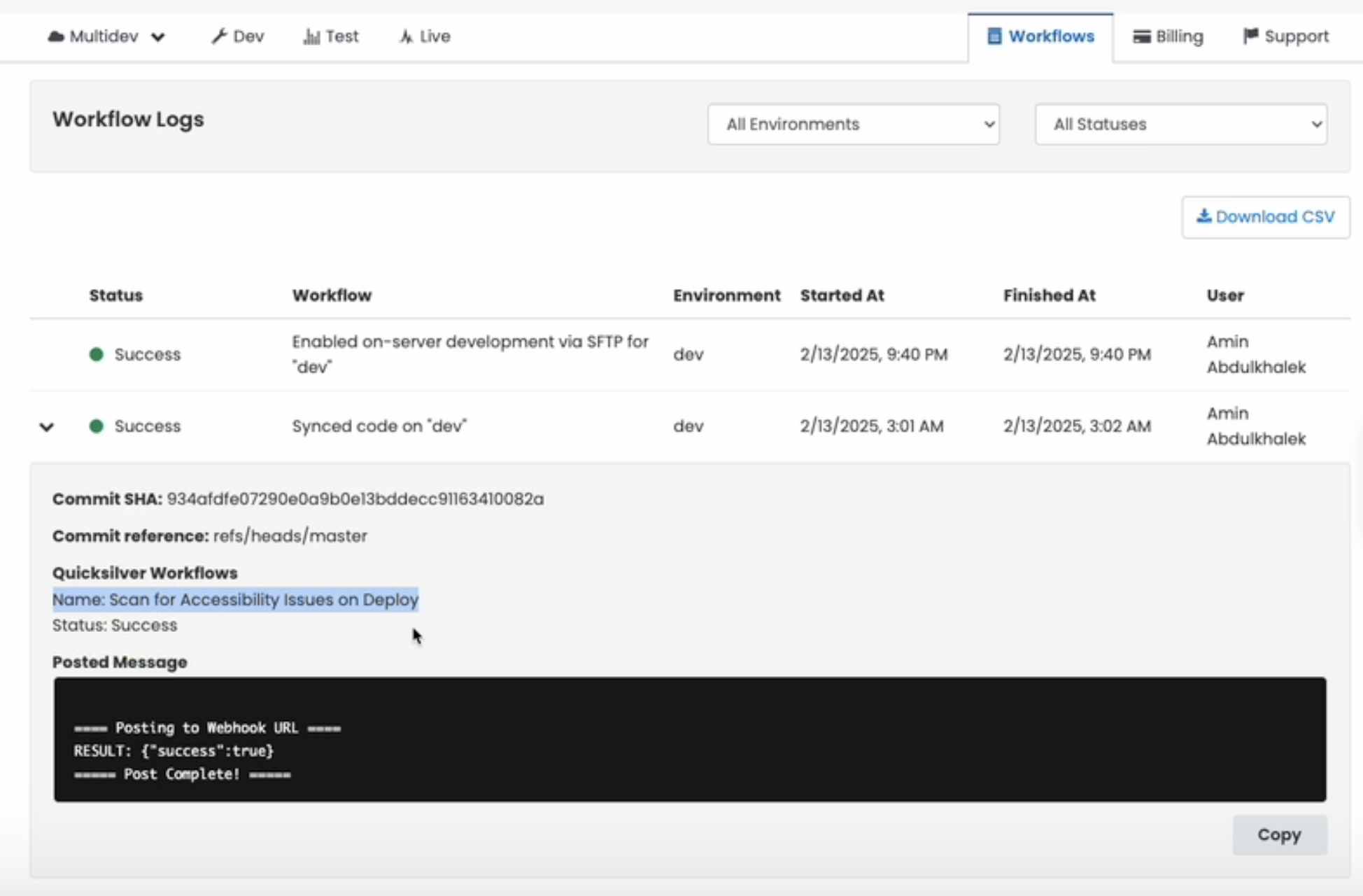 Automate Accessibility Scans with Automate Scans with Pantheon and Webhooks