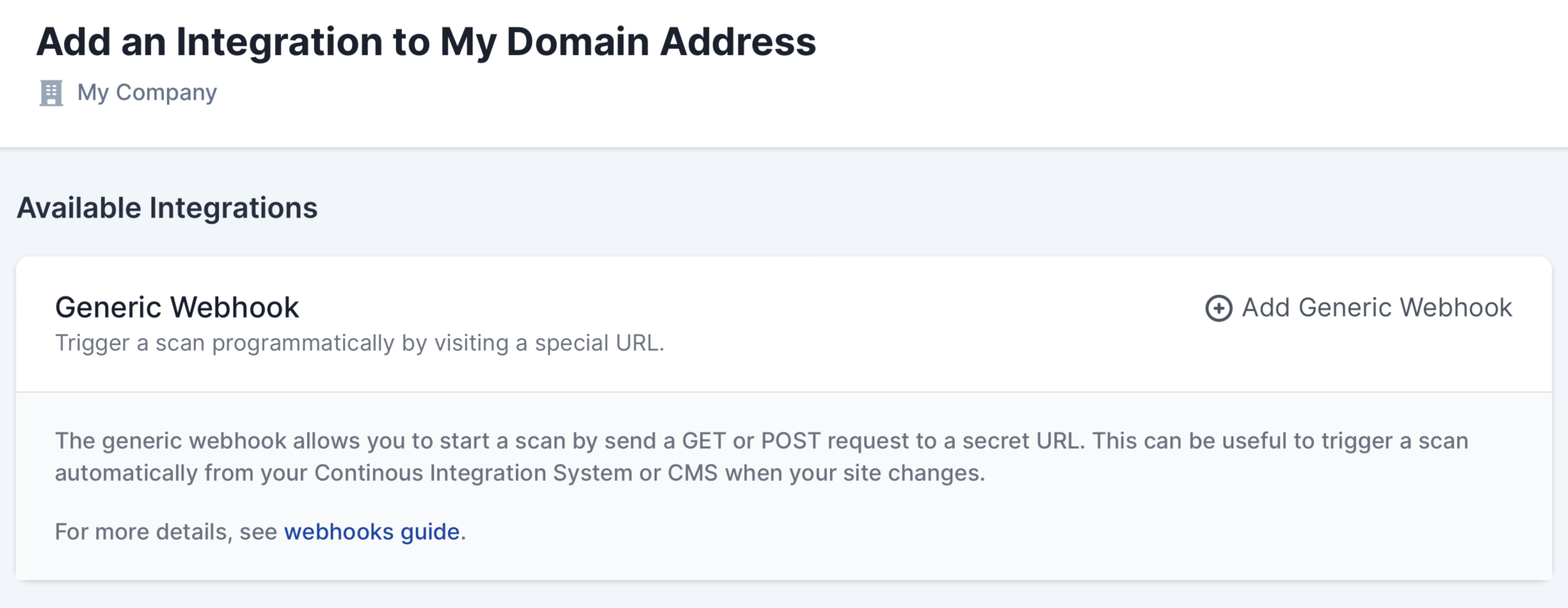 Generic Webhooks - AAArdvark