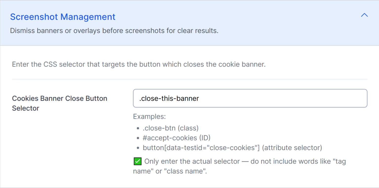Cookie Banners and Screenshot Management - AAArdvark